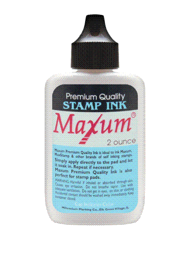 BLACK STAMP PAD INK TO BE USED ON STAMP PADS OR ANY 2000 PLUS PRINTERS ...